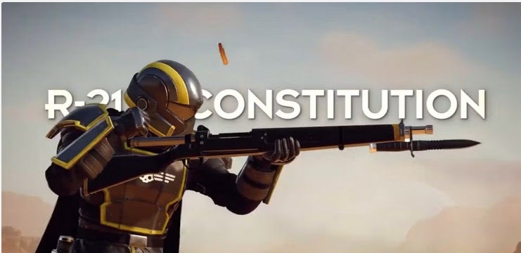 R1-2124 Constitution Rifle Keychain Helldivers2 Gun SigmaGuns ...